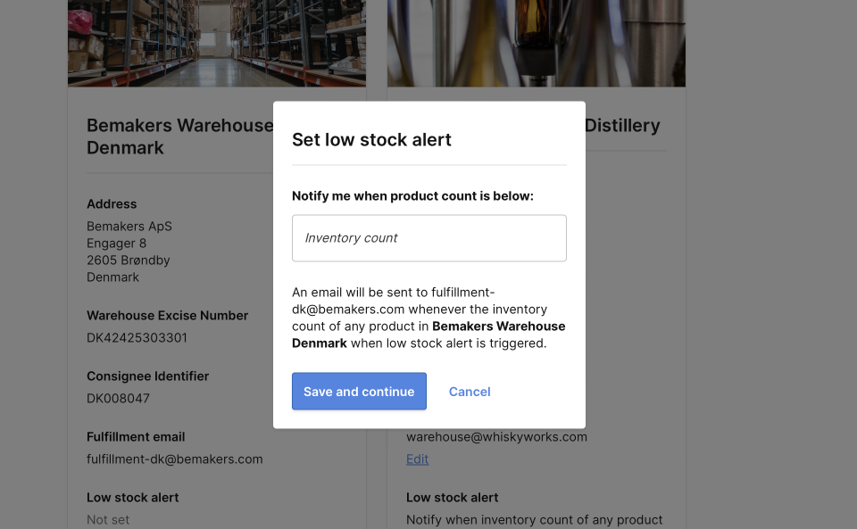 Setting Up Low Stock Alerts in Bemakers: – BeMakers